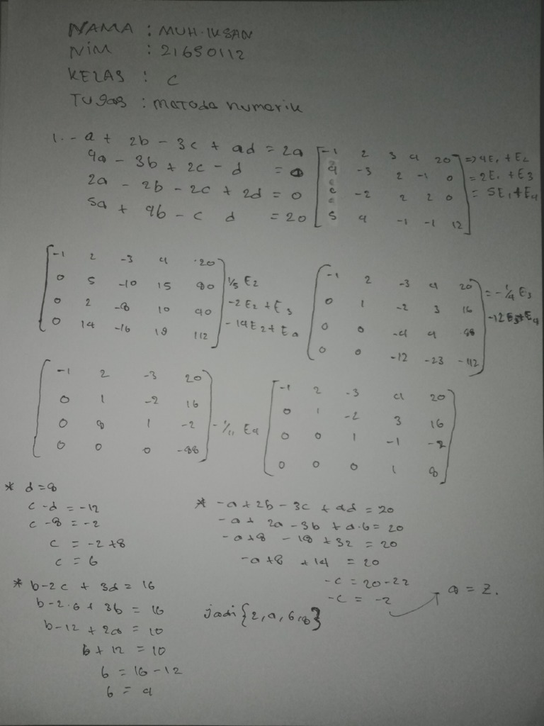Tugas Metode Numerik Pdf