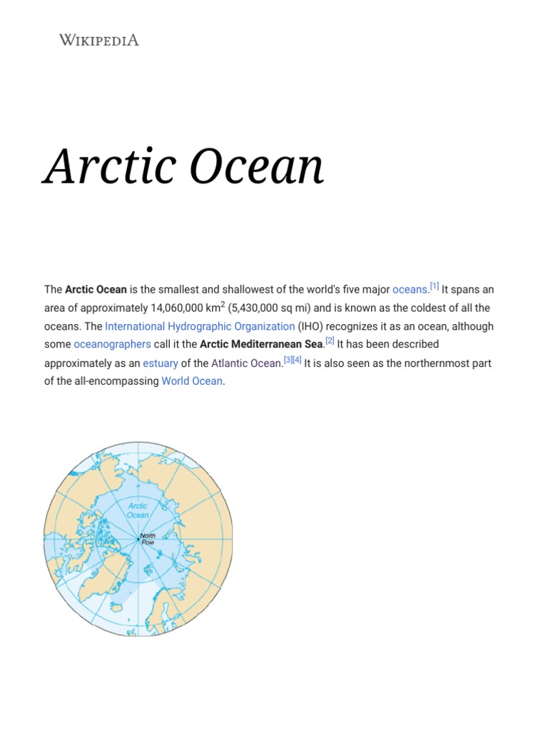 Arctic Ocean - Wikipedia | PDF