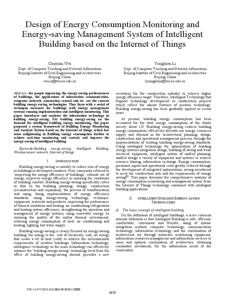 Design of Energy Consumption Monitoring and Energy Saving Management ...