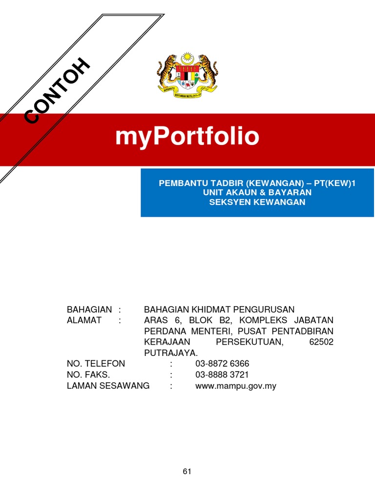 Contoh MyPortfolio 2 | PDF