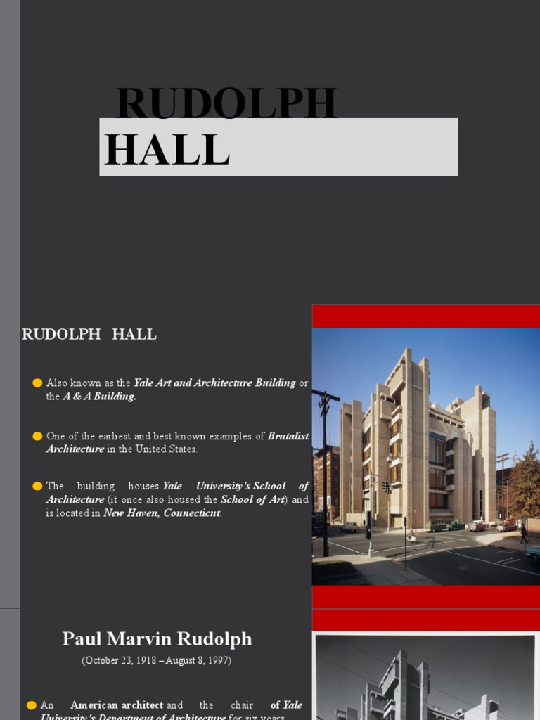 Paul Rudolph's Yale Art and Architecture Hall | PDF