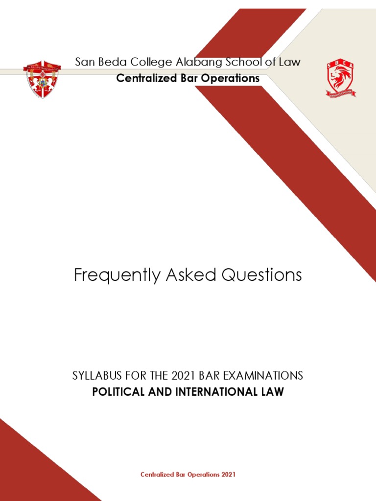 Political Law FAQs 2021 | PDF | Eminent Domain | Sovereign Immunity