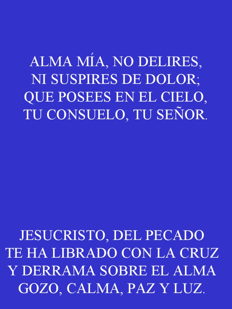 Himno 3 Alma Mia, No Delires | PDF