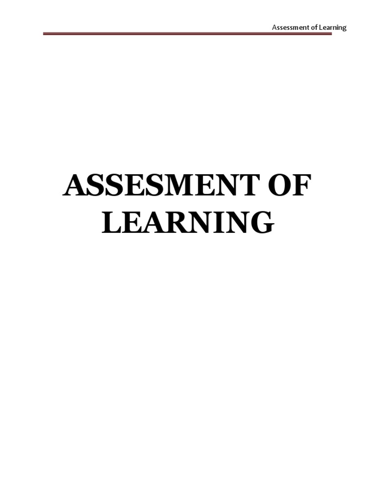 Module 1 Assessment | PDF | Educational Assessment | Test (Assessment)