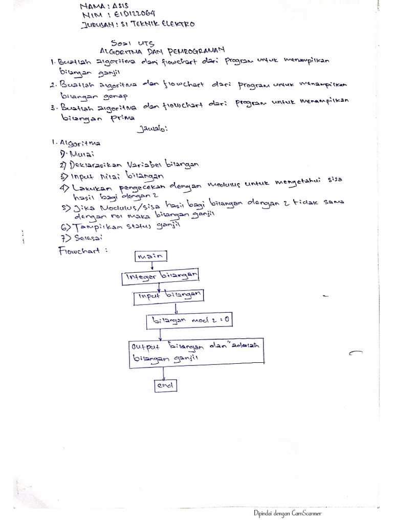 Algoritma Dan Pemrograman Dan Dasar Teknik Elektro - Asis | PDF