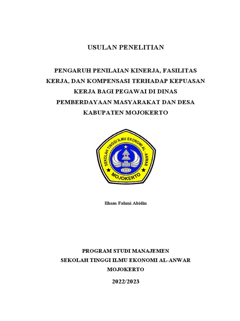 Usulan Penelitian | PDF