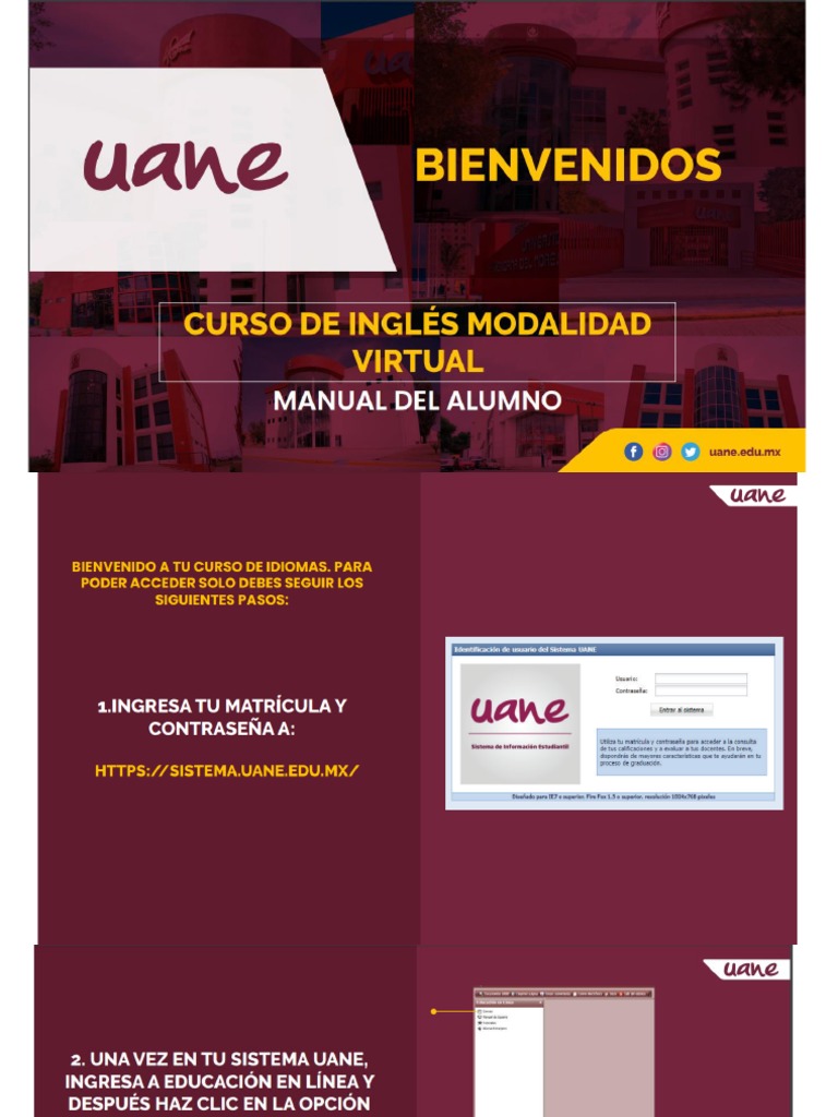 Como Ingresar A Tu Curso de Ingles Desde Siuane | PDF