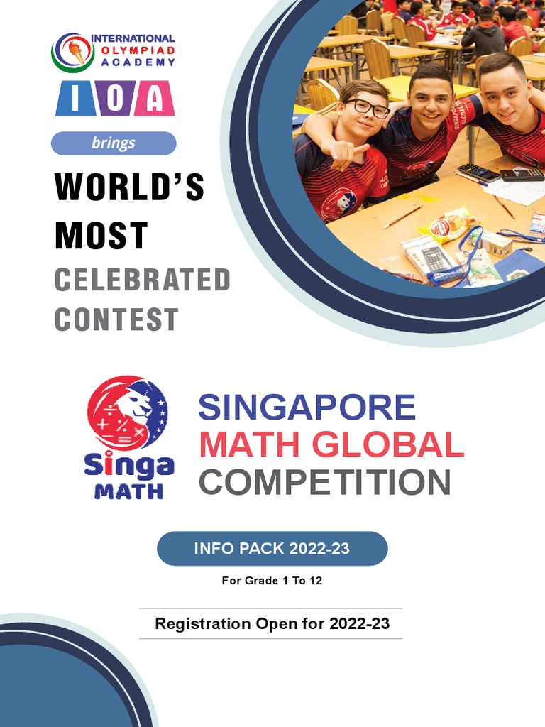 Singapore Math Global Competition Info Pack 2022-23: Preparing Students ...