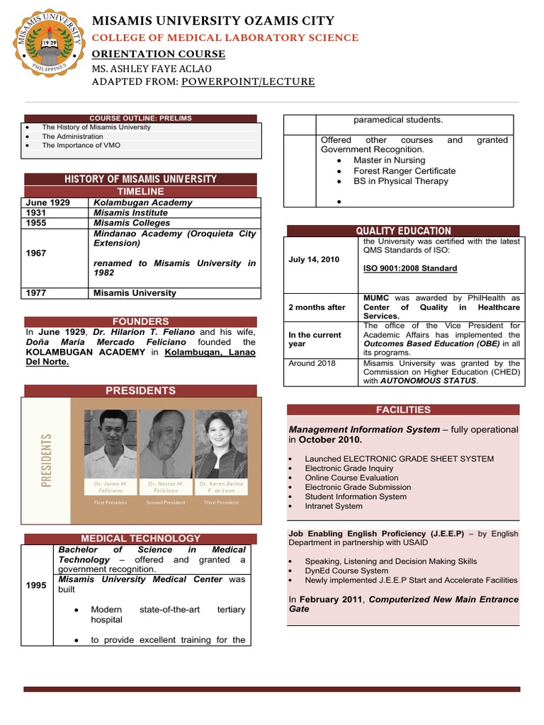 Oc13med Vmo, History, Administration Transes Final | PDF | Health ...