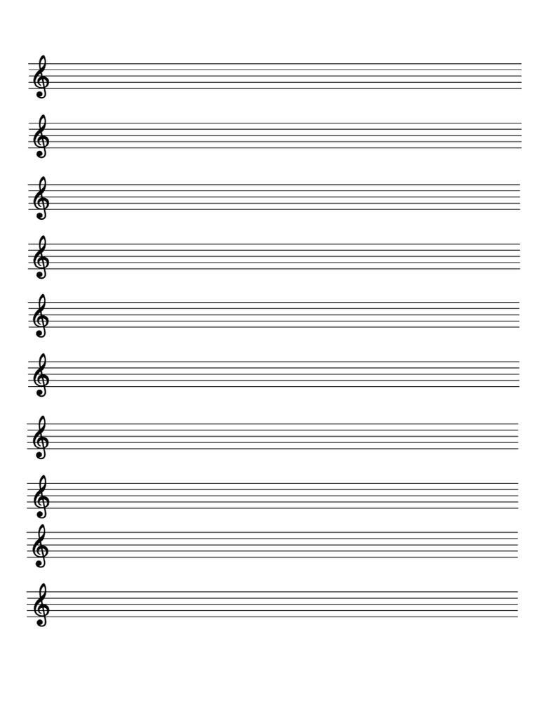 Music Notes Template A | PDF