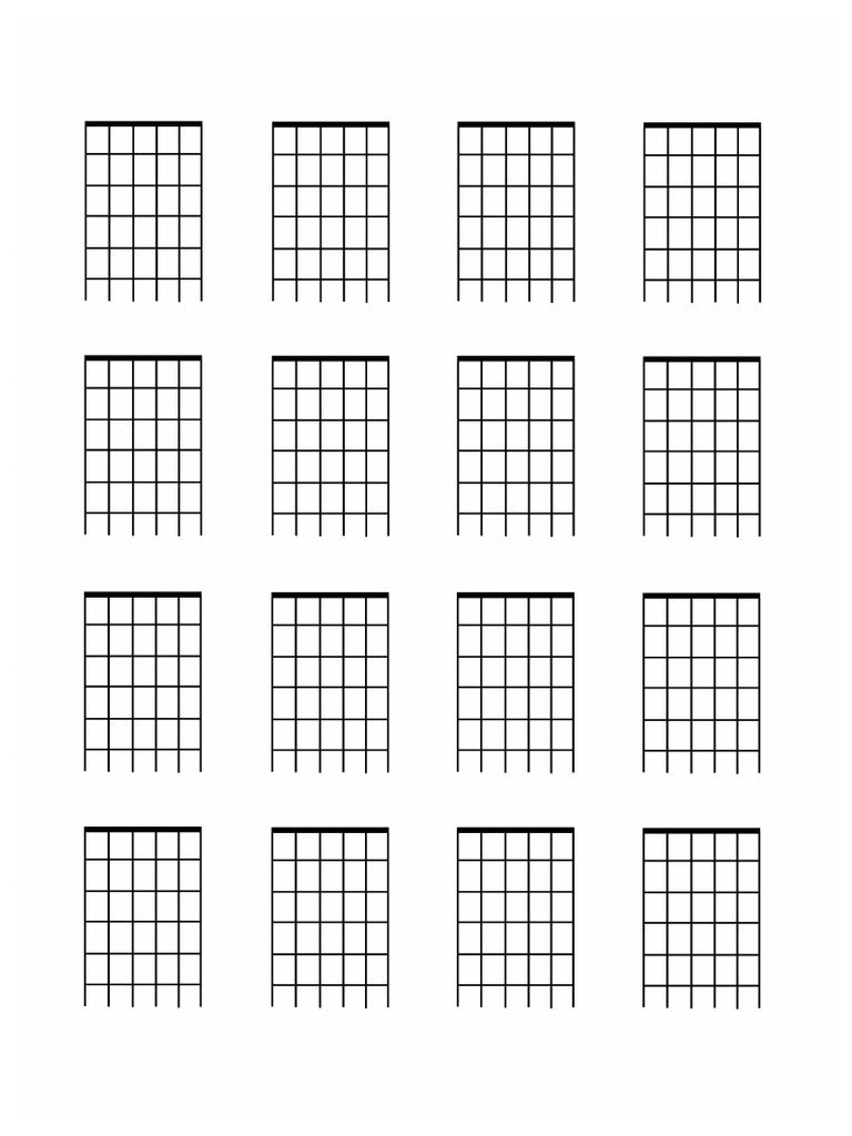 Guitar Chord Template | PDF