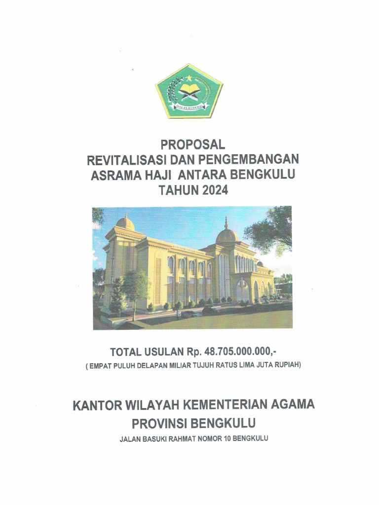 Bengkulu - Usulan SBSN 2024 | PDF