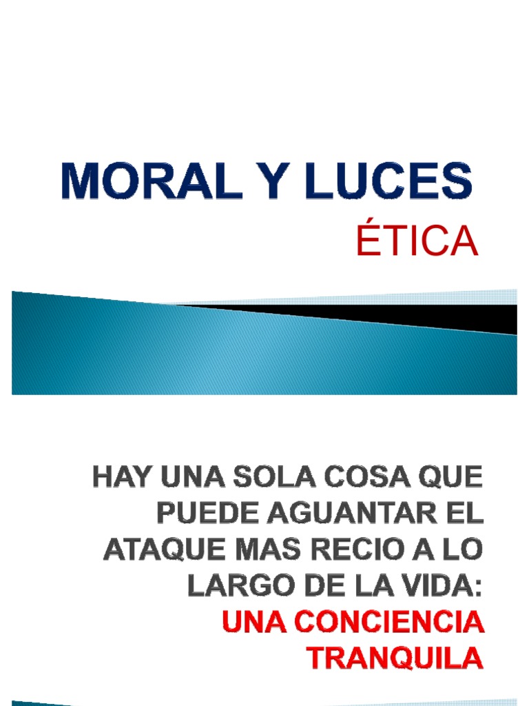 Moral y Luces | PDF | Moralidad | Comportamiento