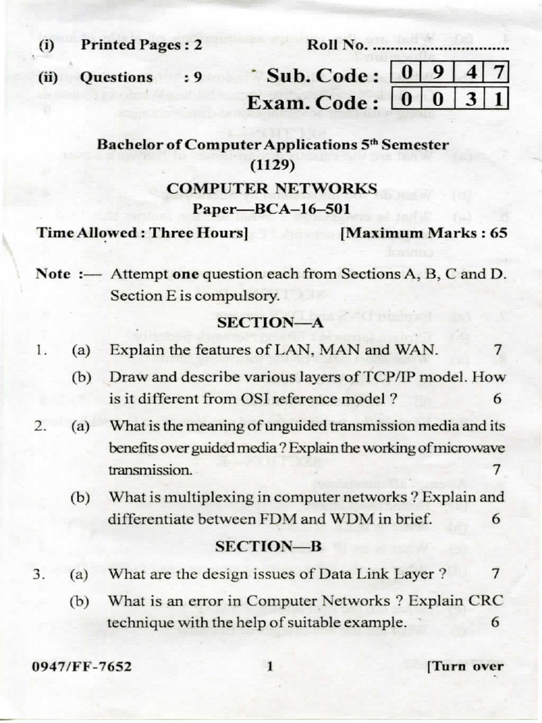 BCA 5th Sem Dec 2019 | PDF | Php | Method (Computer Programming)