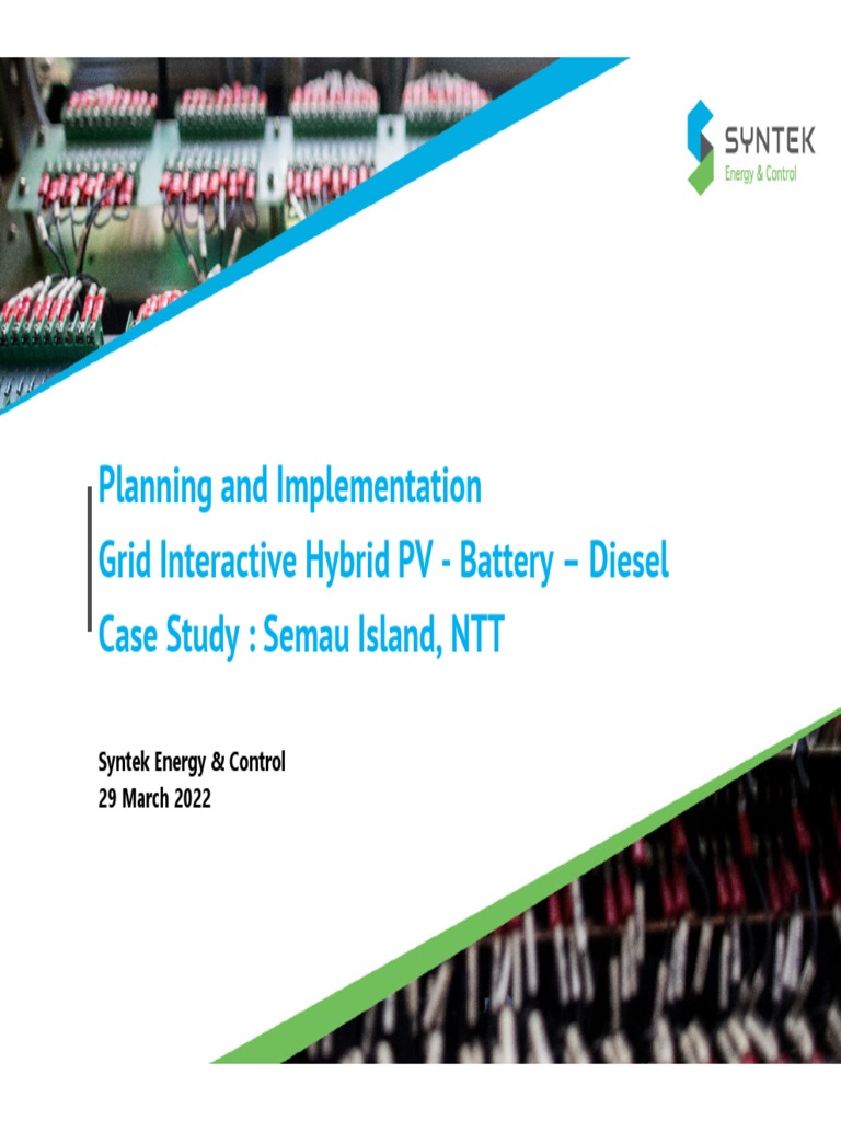 Syntek Hybrid PV ITS | PDF | Photovoltaics | Electrical Grid