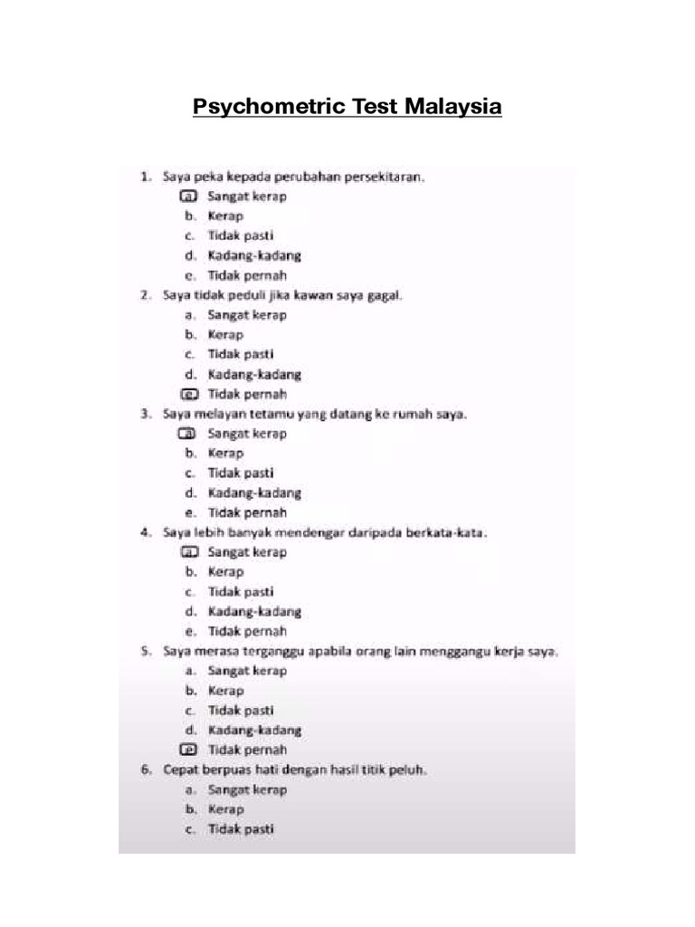 Contoh Soalan MRSM | PDF