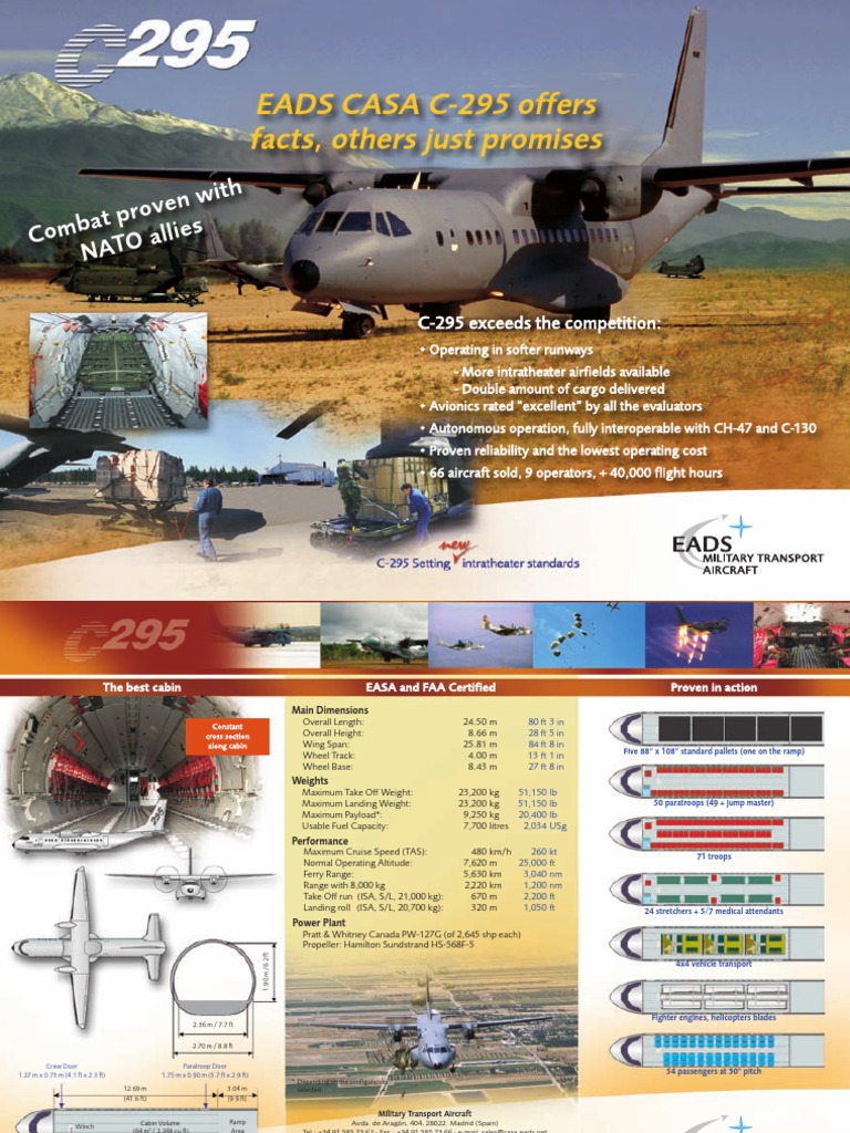 c295 Data Sheet | PDF | Boeing Ch 47 Chinook | Aircraft