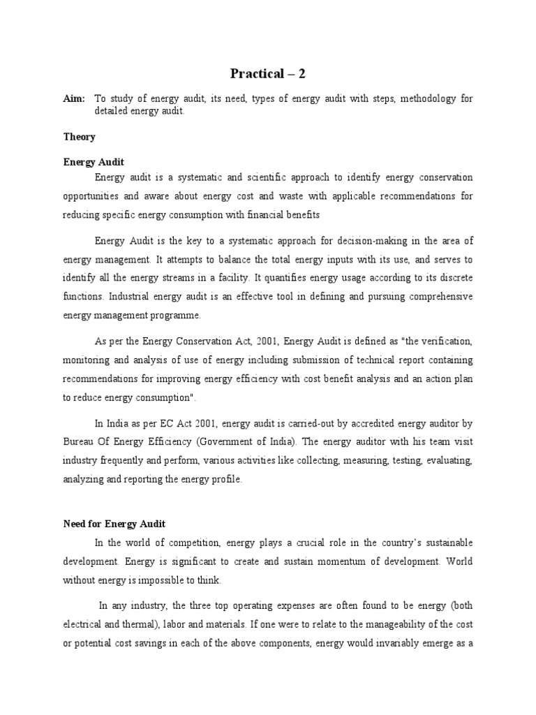Eca 2 | PDF | Audit | Energy Conservation