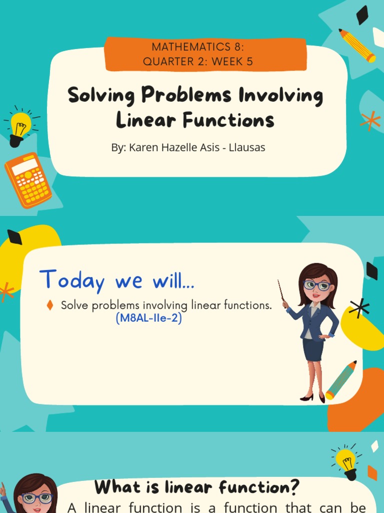 Sim Math 8 Linear Functions | PDF | Variable (Mathematics) | Function (Mathematics)