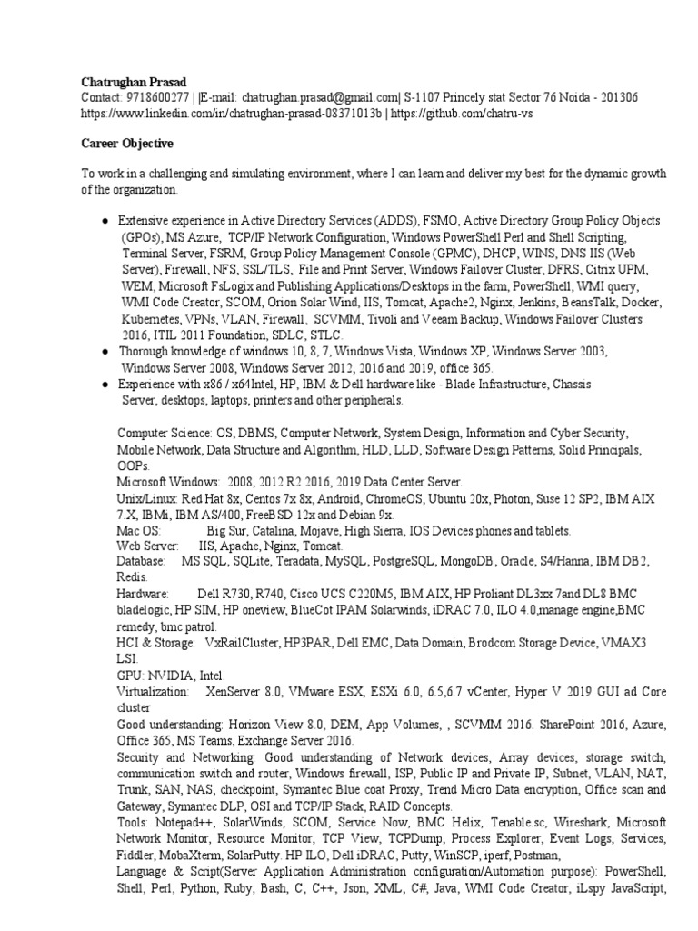 Resume Azure | PDF | Group Policy | Active Directory