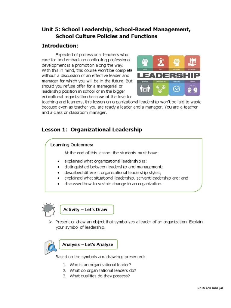 Unit 5 Lesson 1 | Download Free PDF | Leadership | Behavioural Sciences
