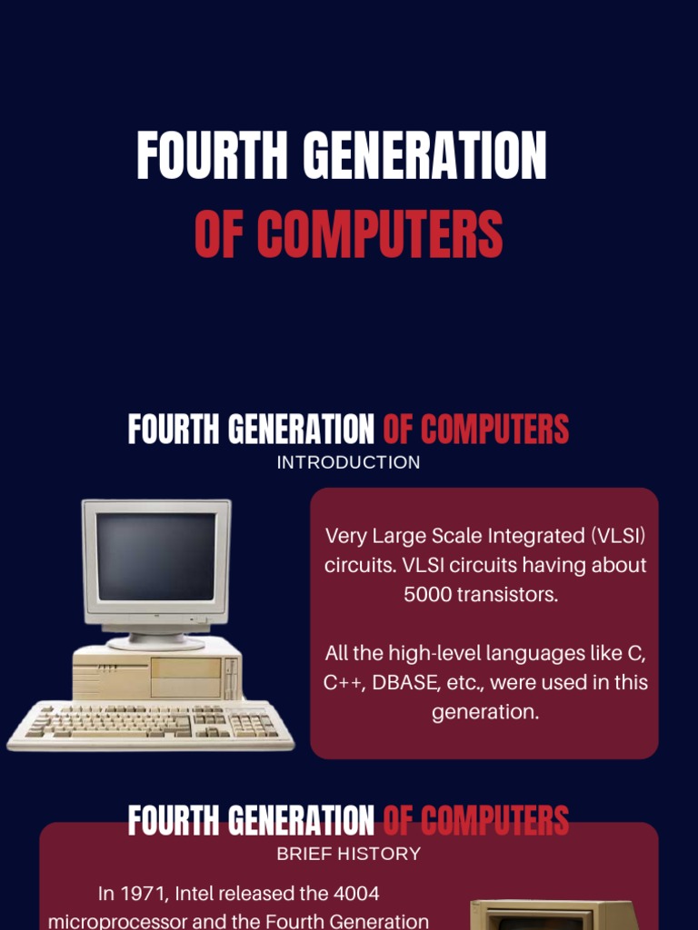 Fourth Generation of Computers | PDF | Computer Hardware | Manufactured ...