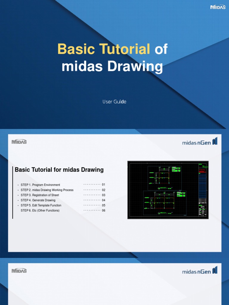 Midas Drawing Tutorial | PDF | Window (Computing) | Command Line Interface