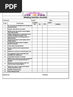 Hilti Machine Checklist | PDF