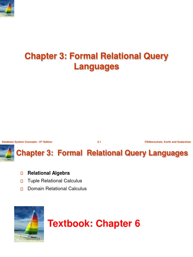 ch3 Formal-Rel | PDF | Relational Model | Data Model