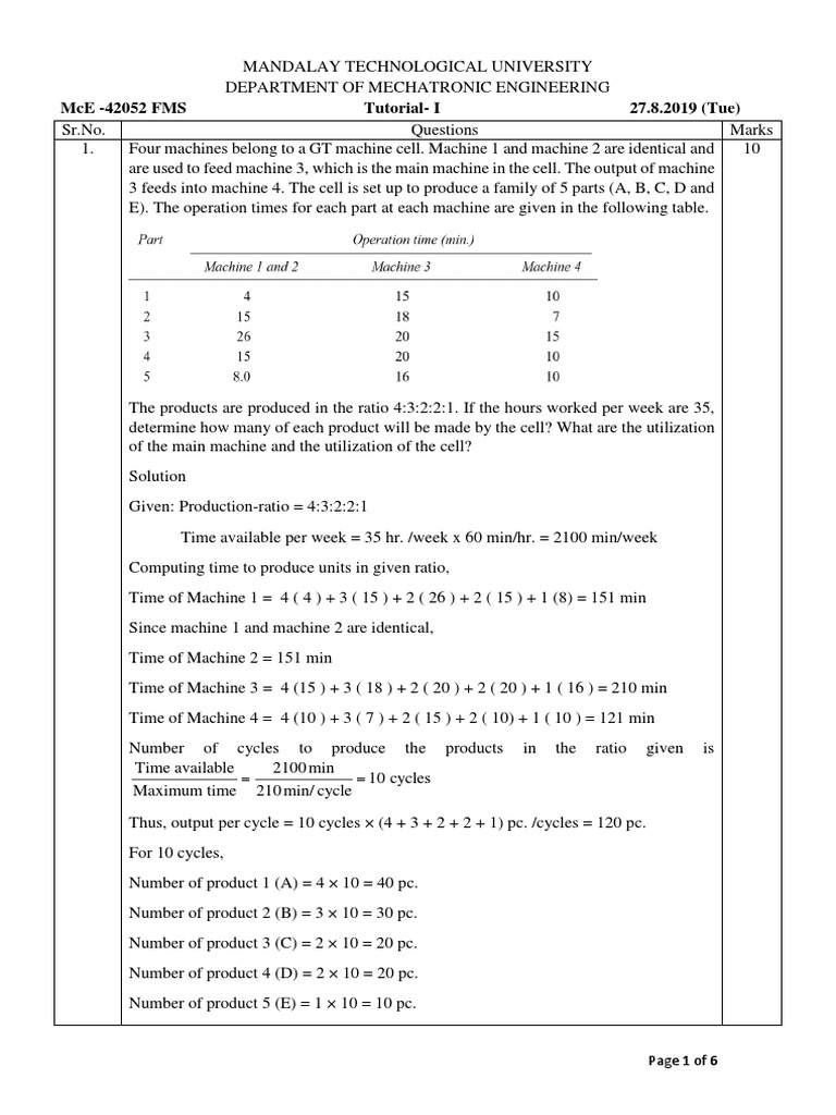 FMS T1-S2 Answers | Download Free PDF | Computing