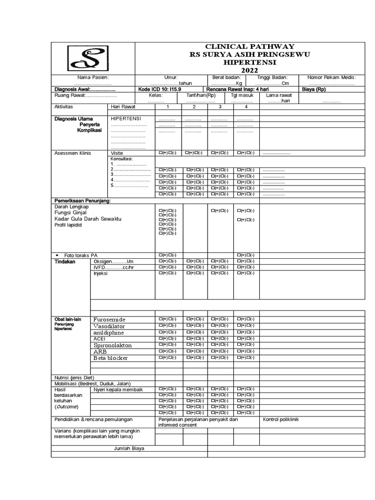 Clinical Pathway HT | PDF