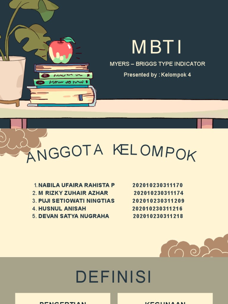 Penjelasan dan Dimensi MBTI | PDF