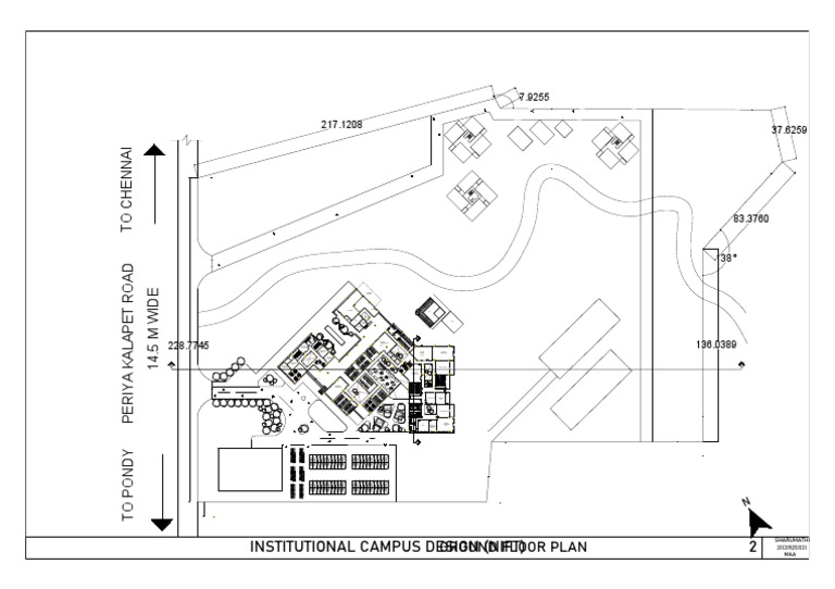 Institutional Campus Design Nift 2: Ground Floor Plan | PDF