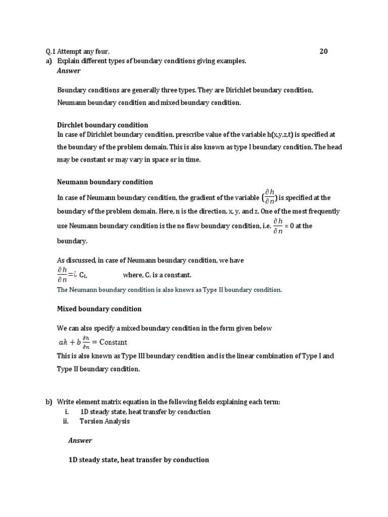 University Paper Solution | Download Free PDF | Boundary Value Problem | Equations