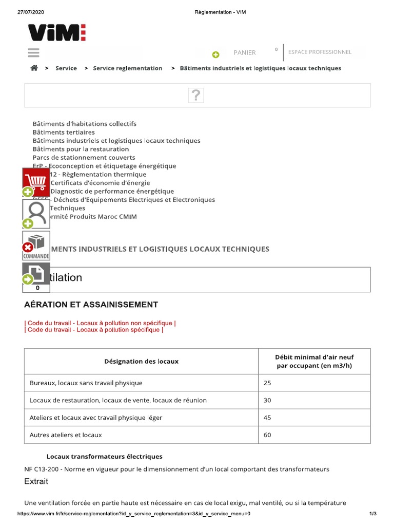 Règlementation - VIM | PDF