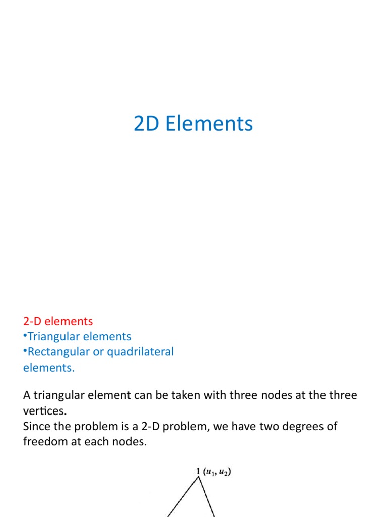 Finite Element Analysis of 2D Structures using Triangular and ... Finite Element Analysis of 2D Structures using Triangular and ...