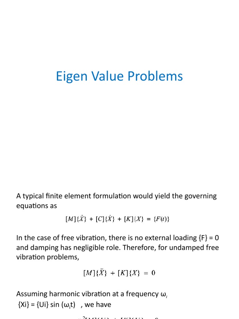 Eigen Value Problems | PDF | Eigenvalues And Eigenvectors | Matrix (Mathematics)