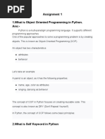 Ds With Python Question Bank: Unit-1: Object-Oriented Concepts in ...