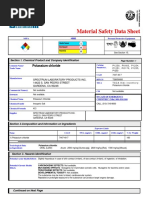 Potassium Chloride 99 % KCL: Material Safety Data Sheet | PDF ...