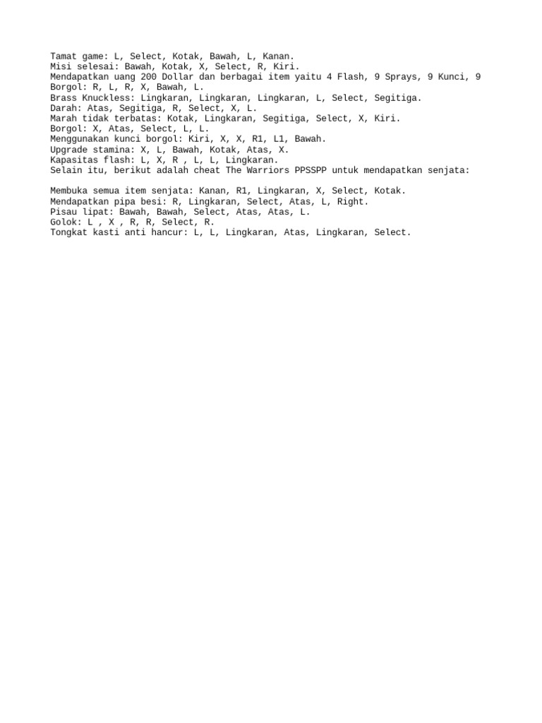 Cheat The Warior Pdf