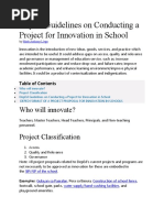 DepEd Format of A Project Proposal For Innovation in Schools | PDF ...