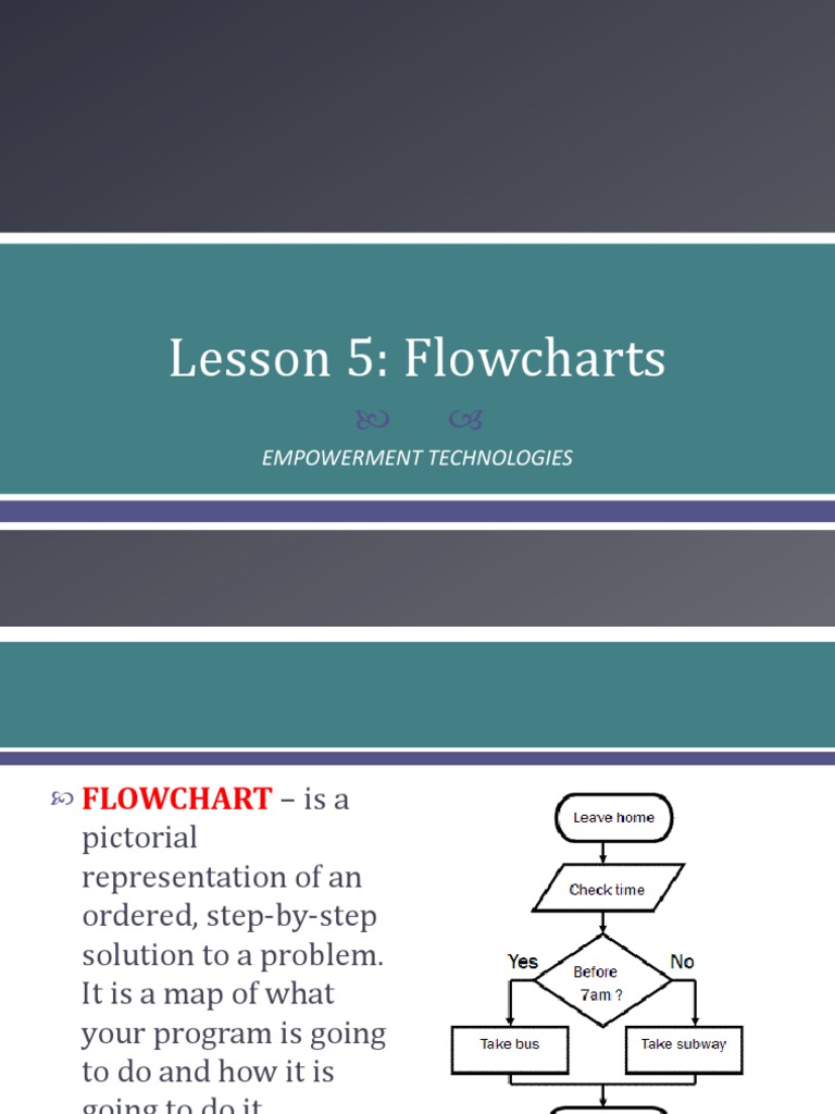 Lesson 5 - Flowcharts | PDF