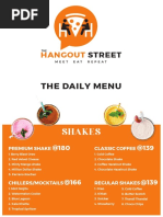 Kota Joe Menu 2025 | PDF | Hamburgers | French Fries