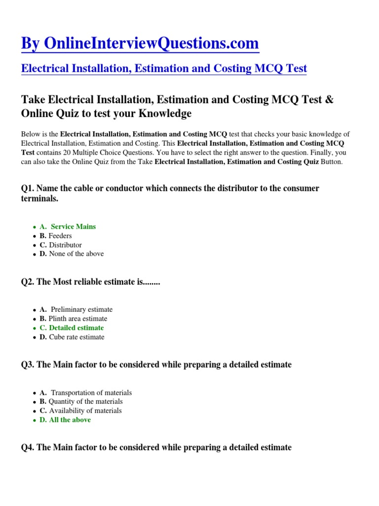 Here are the answers to the multiple choice questions on maintenance of ...