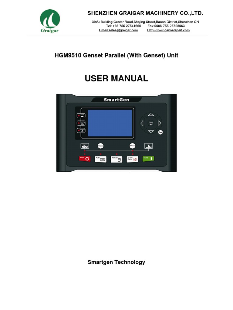 Genset Controller User Guide | PDF | Power Supply | Ac Power