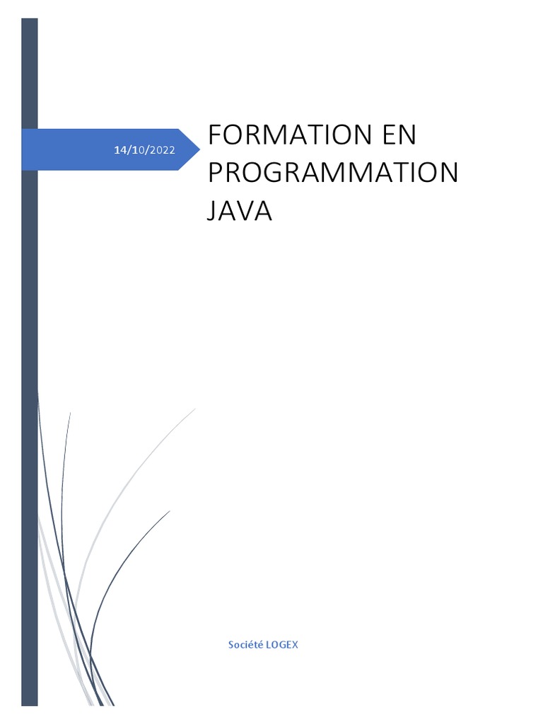 Formation Java | PDF | Java (Langage de programmation) | Environnement de développement