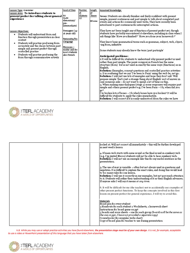 Model 2. Lesson Plan Form and Paragraph | PDF | Human Communication | Cognition