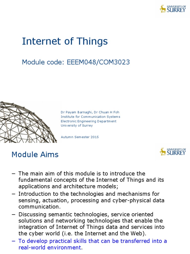 Eeem048 Lecture1 Introduction Pdf Computer Network Internet Of Things 7291