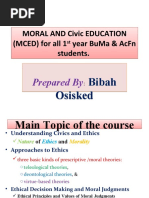 Moral and Civic Education PPT 2020 | PDF | Utilitarianism | Morality