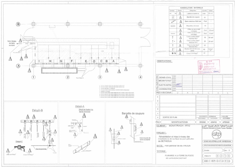 Plan Mise À La Terre Poste de Transfo Éxistant | PDF